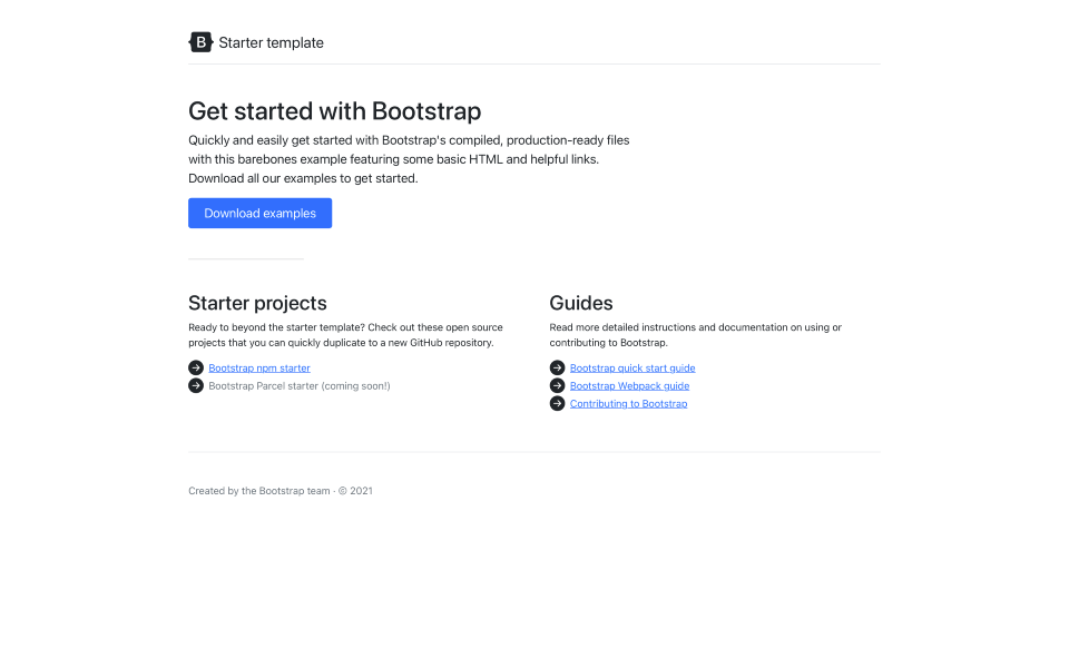 Examples · Bootstrap v5 中文文档 v5.3 | Bootstrap 中文网